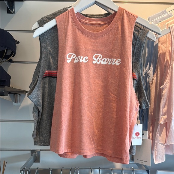 Pure Barre | Tops | Pure Barre Coral Sleeveless Tank | Poshmark
